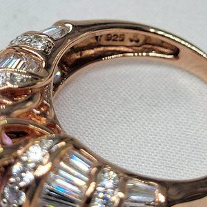 HSN | Jewelry | Nwot Womens Rose Gold Pink Topaz Ring | Poshmark